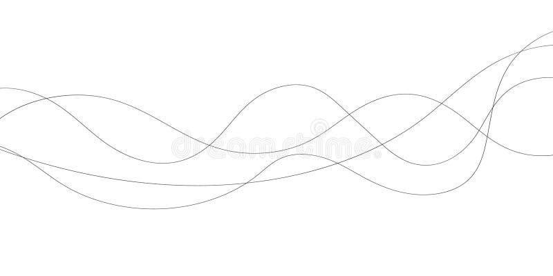 A Minimalist Abstract Image Showcasing a Collection of Flowing, Wavy ...