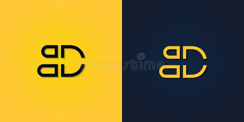 Minimalist Abstract Initial Letter BD Logo Stock Vector - Illustration ...