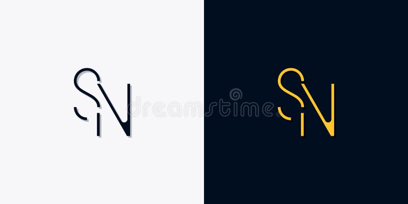 Sn Letters Logo Stock Illustrations – 609 Sn Letters Logo Stock ...