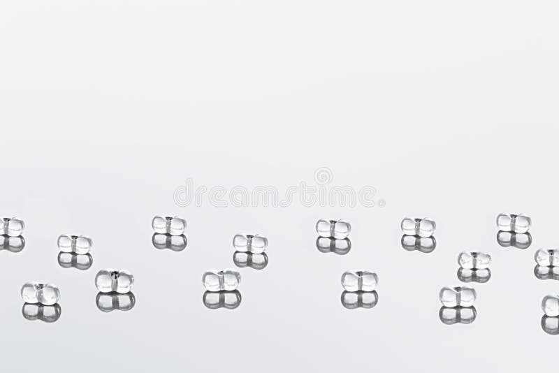 Minimalist Abstract Light Background with Transparent Glass Particles ...