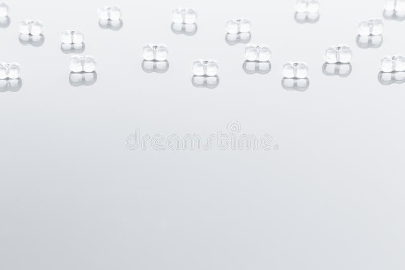 Minimalist Abstract Light Background with Transparent Glass Particles ...