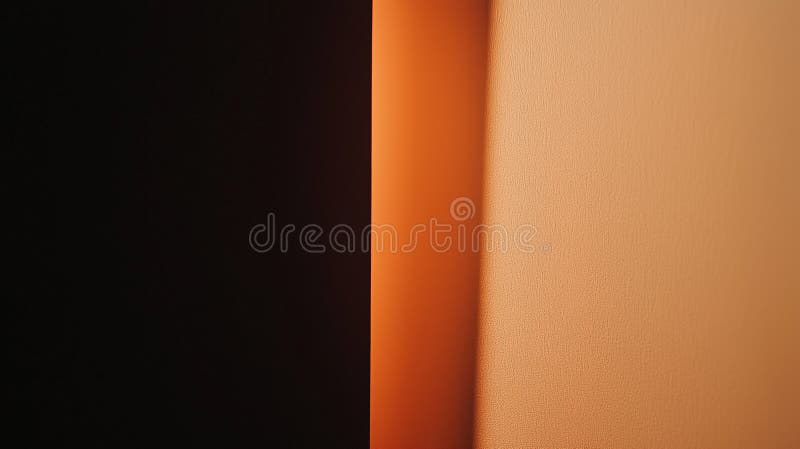 Minimalist Abstract Orange and Black Parallel Lines Composition Stock ...