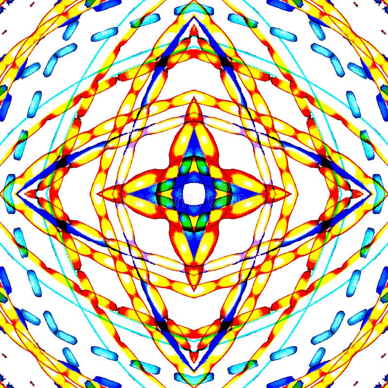 Minimalist Abstract Pattern of Jagged Colored Line Stock Photo - Image ...