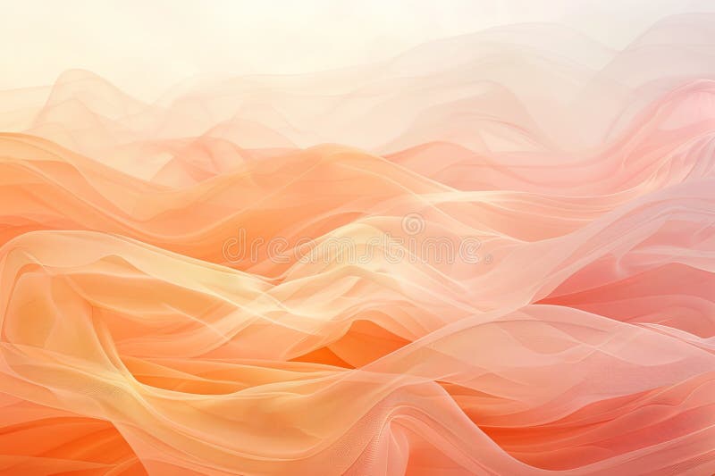 Minimalist Abstract Peach Background with Foggy Wind, Rendered in 3D AI ...