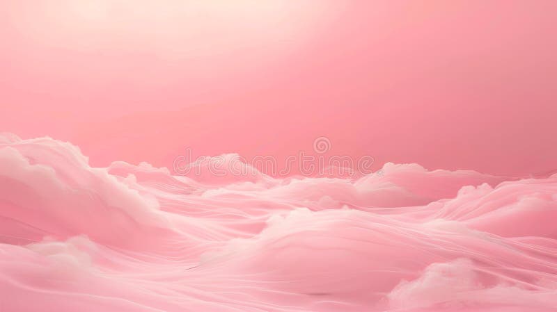 Minimalist Abstract Pink Background with Foggy Wind, Presented in 3D AI ...