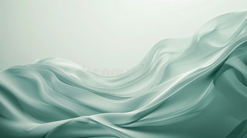 Minimalist Abstract Sage Background with Foggy Wind, Crafted in 3D AI ...