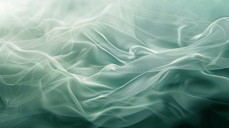 Minimalist Abstract Sage Background with Foggy Wind, Presented in 3D AI ...