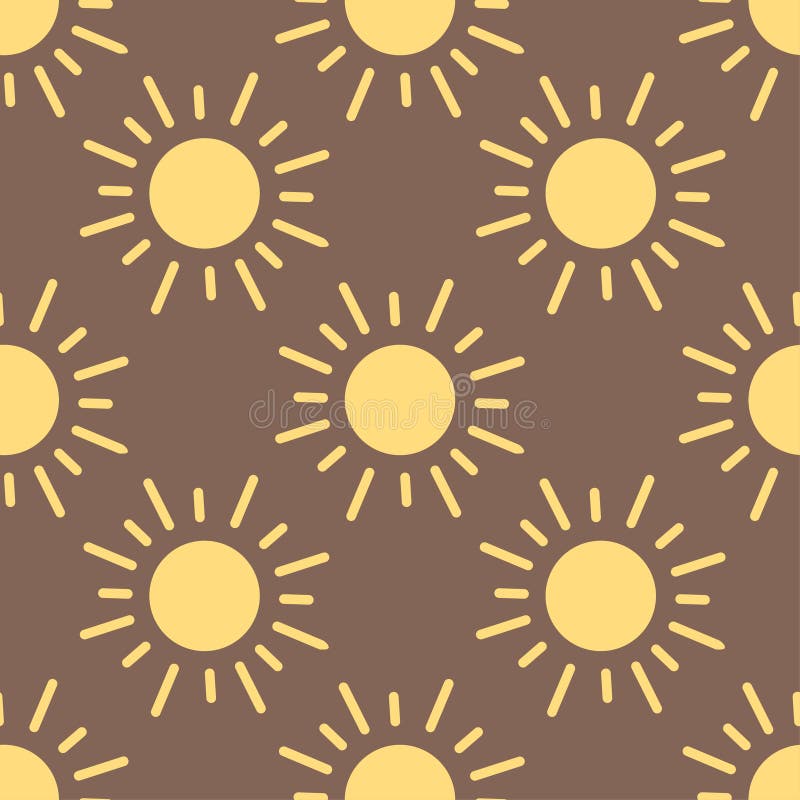 Minimalist Abstract Seamless Pattern with Sun. Seamless Pattern for ...