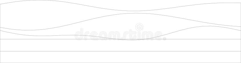 Minimalist Abstract Wavy Line Art with Flowing Curves and Blank Space ...