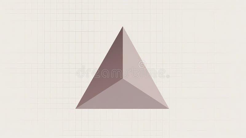 The Minimalist Aesthetics of a Three-dimensional Triangle Stock ...