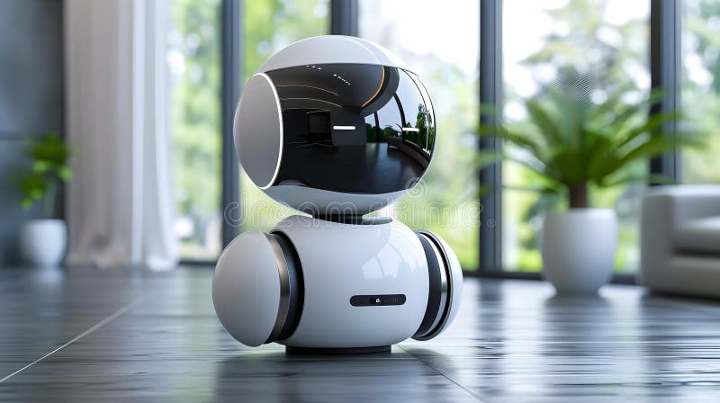 Minimalist AI Support Bot in Modern Space. Concept Artificial ...