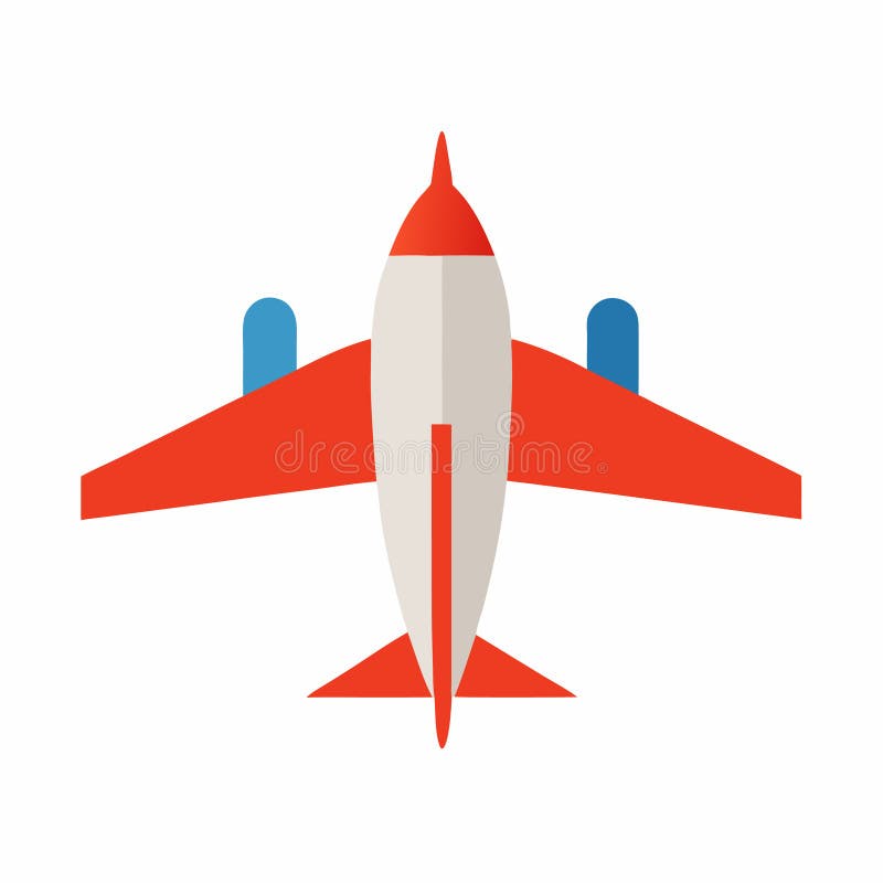 Minimalist Airplane Vector on White Background Stock Vector ...