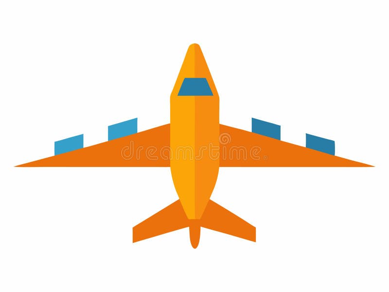 Minimalist Airplane Vector on White Background Stock Vector ...