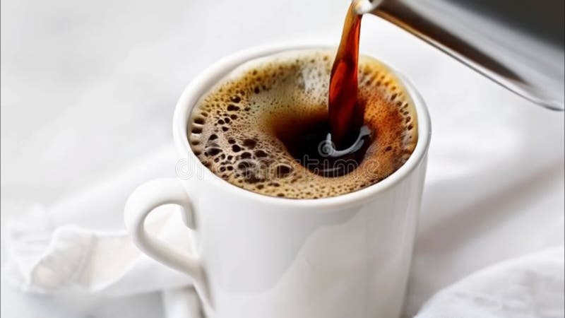 Minimalist Animation of Black Coffee Stock Footage - Video of beverage ...