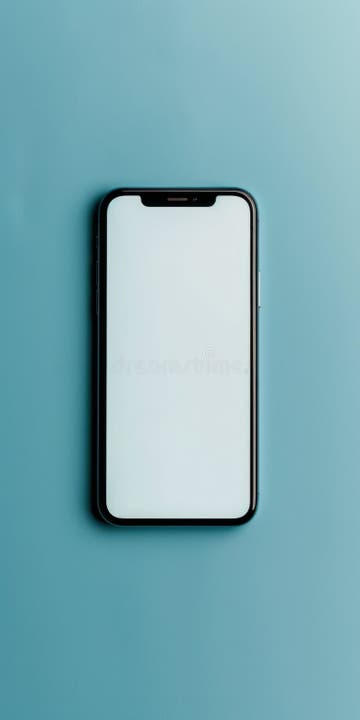 Minimalist App Design Presentation on a Modern Smartphone with a White ...
