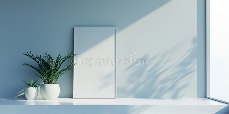 Minimalist Approach To Mockup Presentation for Designers. Stock ...