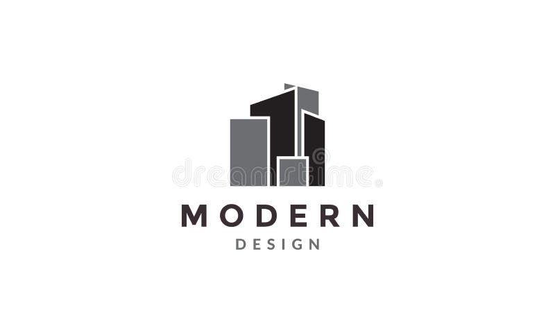 Minimalist Architect Building Abstract Logo Vector Icon Illustration ...