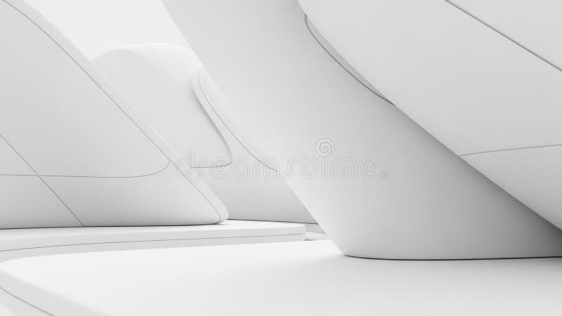 Smooth White Abstract Architectural Forms Stock Illustrations – 1,000 ...