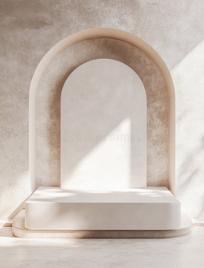 Minimalist Architectural Design Featuring a Smooth, Rounded Arch with ...