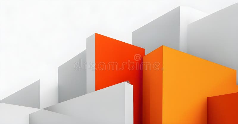 Minimalist Architectural Rendering of Modern Buildings in Simple and ...