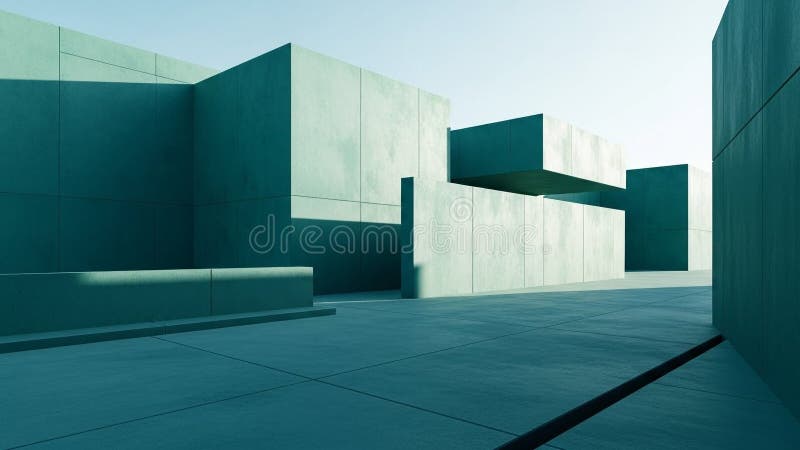 Stark Geometric Concrete Structures Stock Illustrations – 296 Stark ...