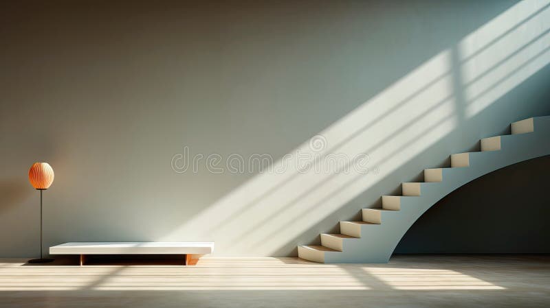Minimalist Architectural Scene Showcasing the Elegance of a Single ...