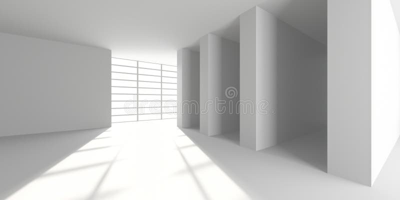 Minimalist Architecture Concept with Sunlit Interior Showing Modern ...