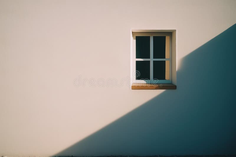Simple Window of the House Visible from the Outside Stock Illustration ...