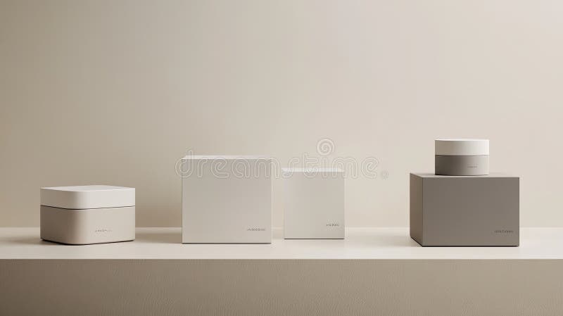 A Minimalist Arrangement of Branded Storage Boxes Styled with Sleek ...