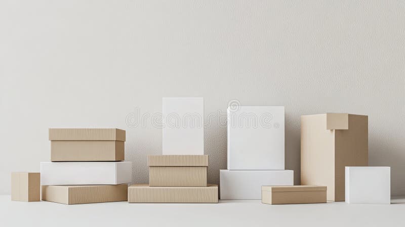 A Minimalist Arrangement of Branded Storage Boxes Styled with Sleek ...