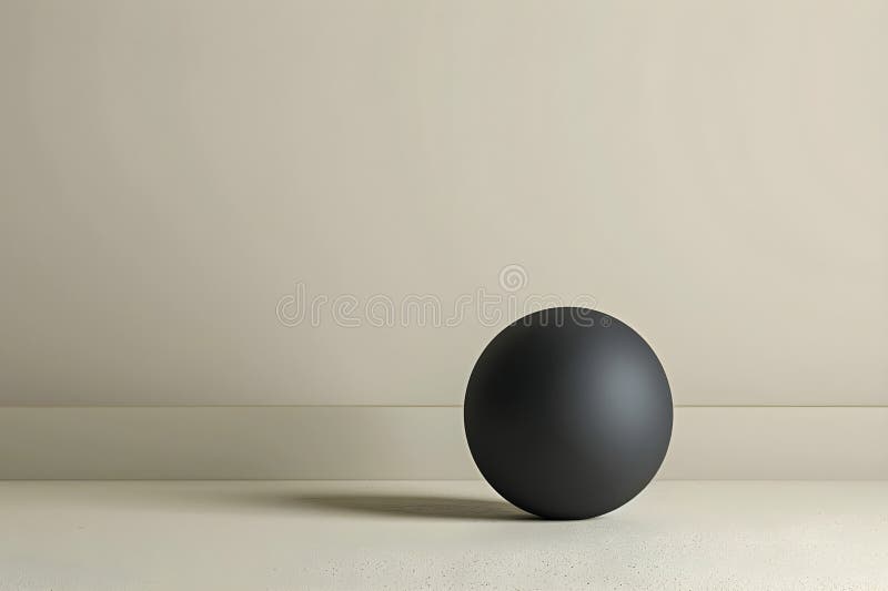 A Minimalist Artwork Featuring a Single, Bold Dot Against a Plain ...