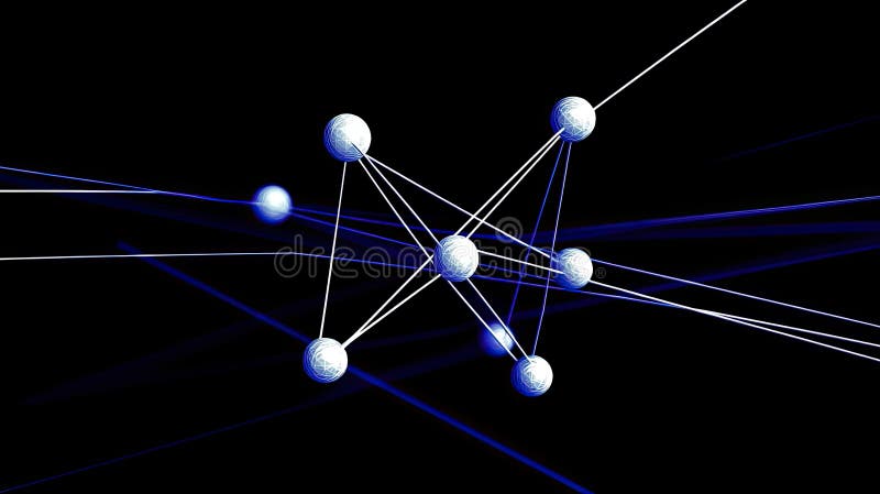 Minimalist Atom Representation with Glowing Electrons in a Captivating ...