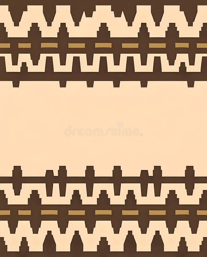 Aztec-inspired Angular Steps with Modern Rhythm, Seamless Pattern ...