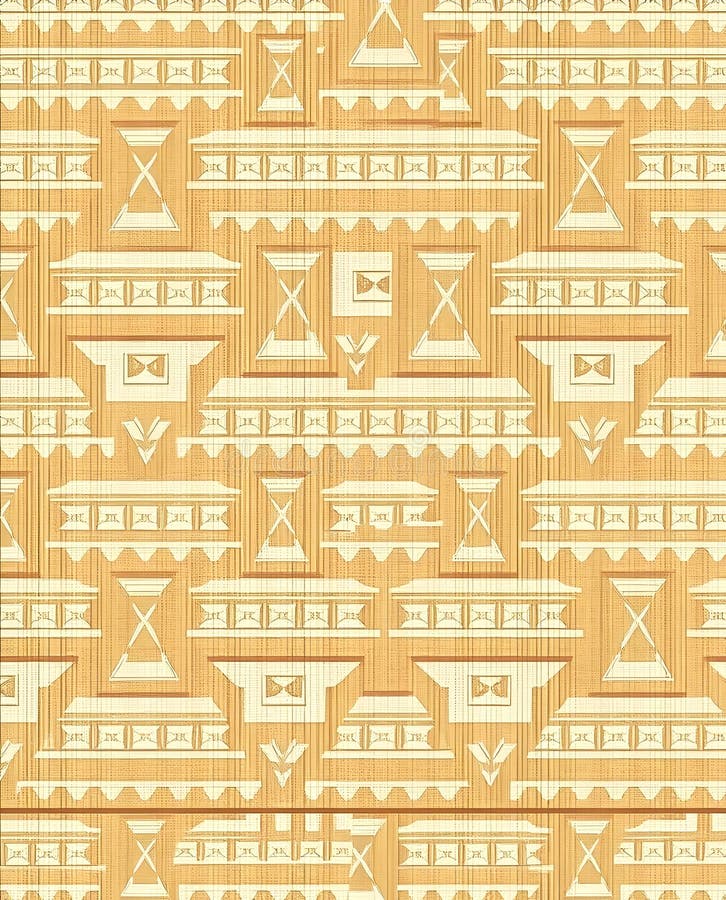 Aztec-inspired Angular Steps with Modern Rhythm, Seamless Pattern ...
