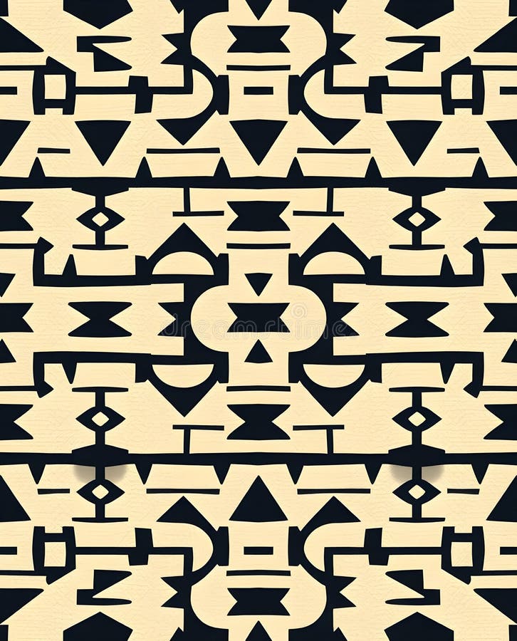 Structured Aztec Step Motif in Rhythmic Symmetry, Seamless Pattern ...