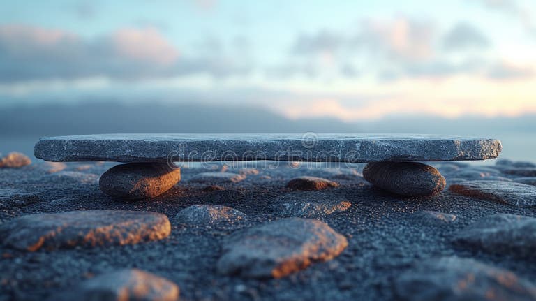 Minimalist Backdrop with Symmetrical Elements, Symbolizing Equilibrium ...