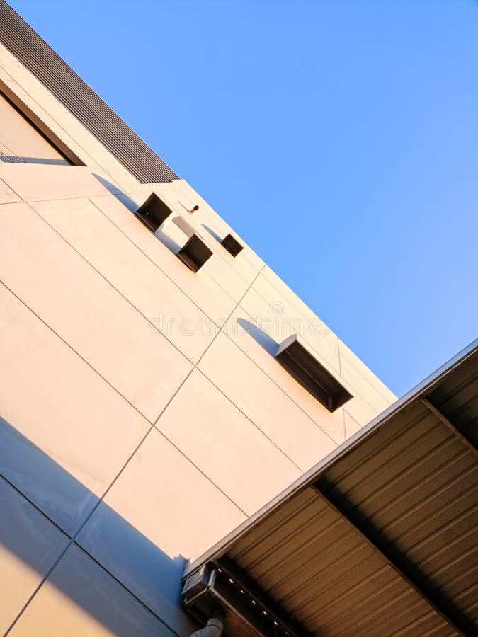 Minimalist Background of Buildings in Unique Patterns with a Beautiful ...