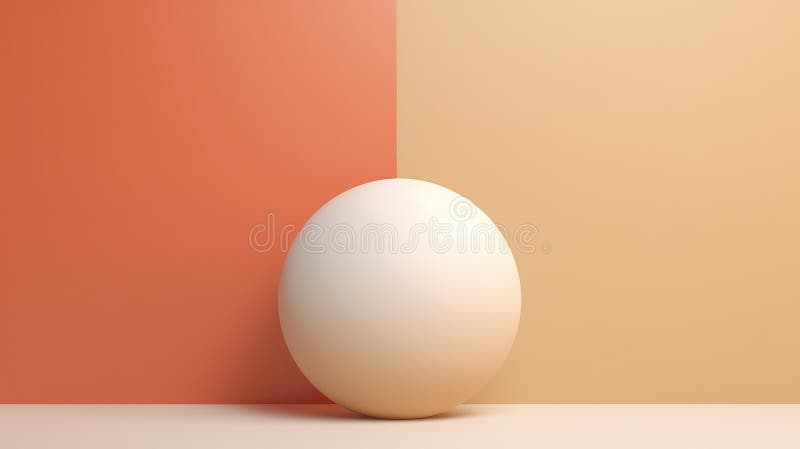 Minimalist Background Design Featuring an Abstract Sphere - a Simple ...
