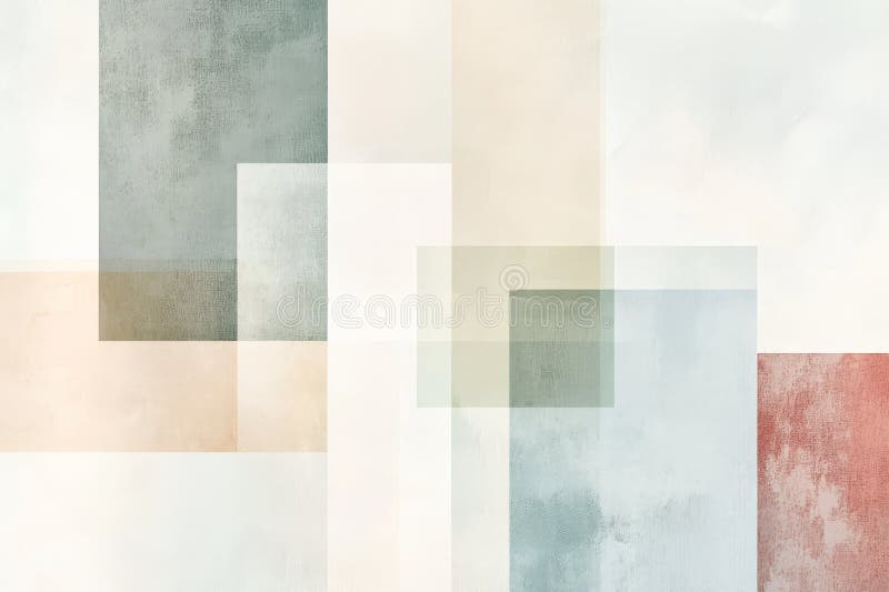 A Minimalist Background with Light Color Blocks in Various Muted Tones ...