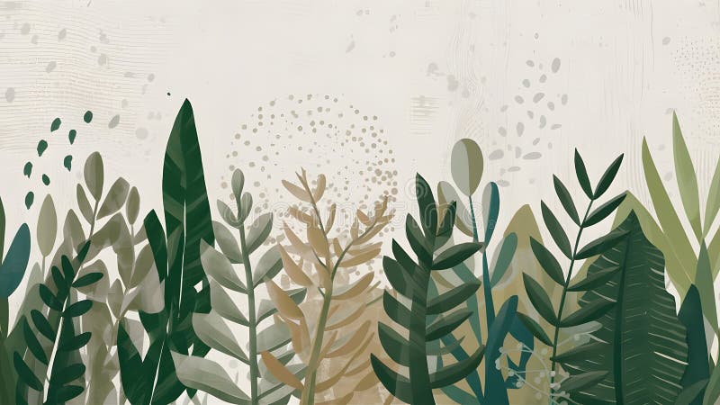 Tropical Leaves Background. Vector Illustration Design Elements ...