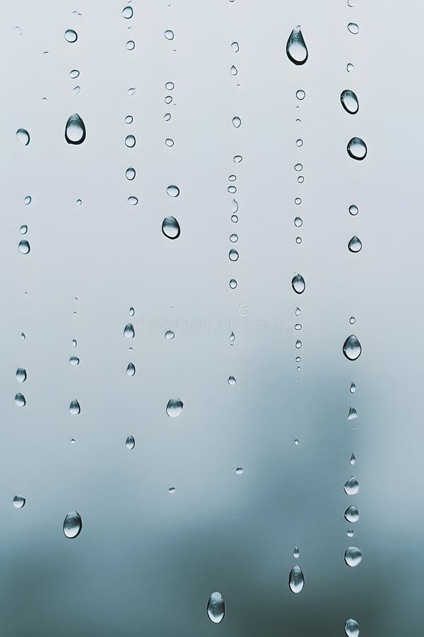 A Minimalist Background of a Rainy Day with Rain Drops Stock ...