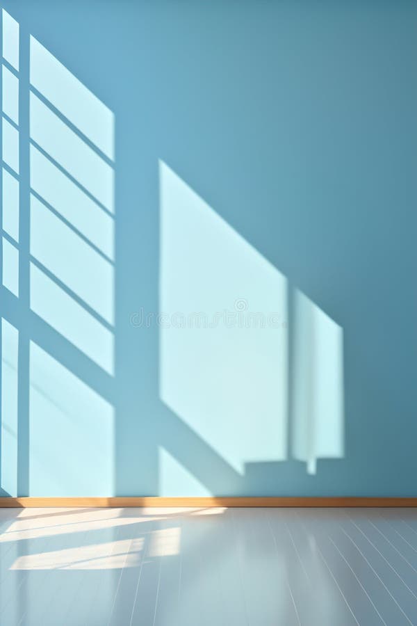 Minimalist Background with Red Room Interior, Shadows on the Walls ...