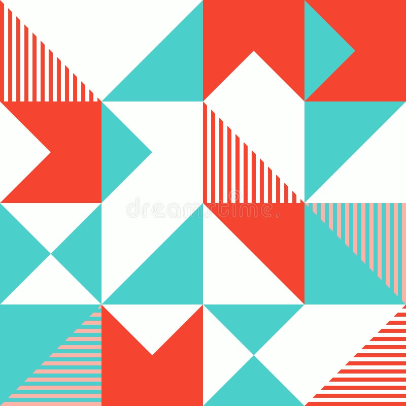 Minimalist Background Seamless Pattern with Simple Shape Stock Vector ...