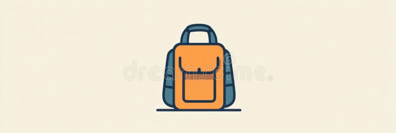 Colorful Backpack Simple Lines Stock Photos - Free & Royalty-Free Stock ...
