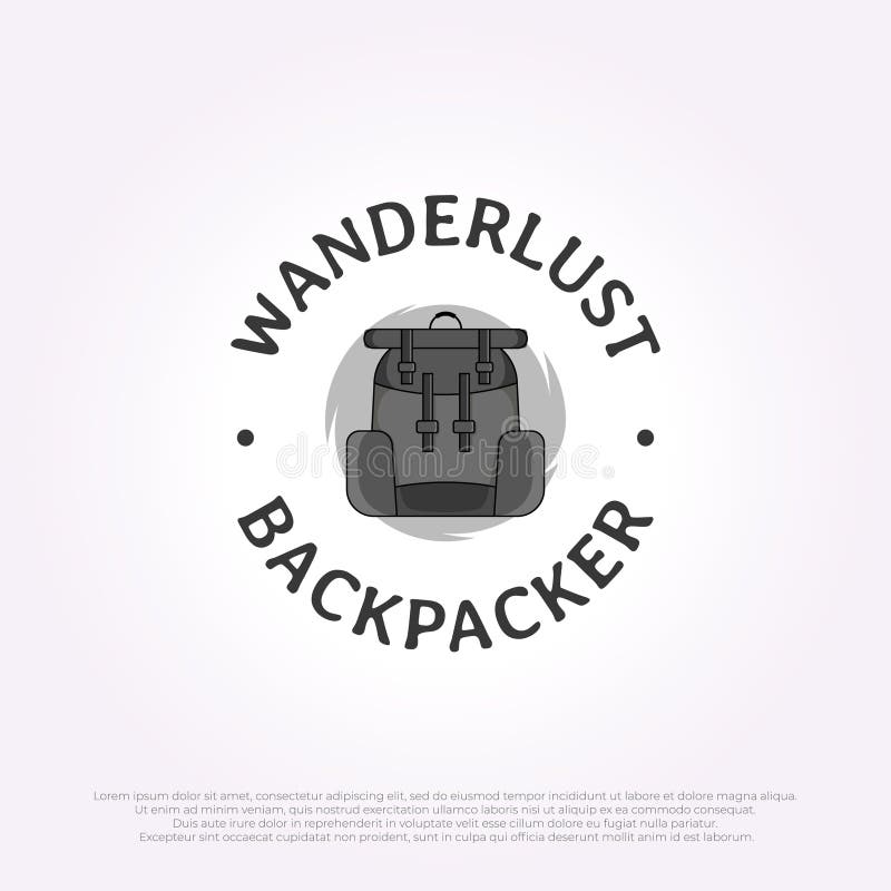 Minimalist Backpack Logo Icon Vector Design Illustration Template Stock ...
