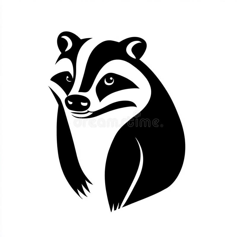 Simple Badger Line Art Icon Stock Photos - Free & Royalty-Free Stock ...