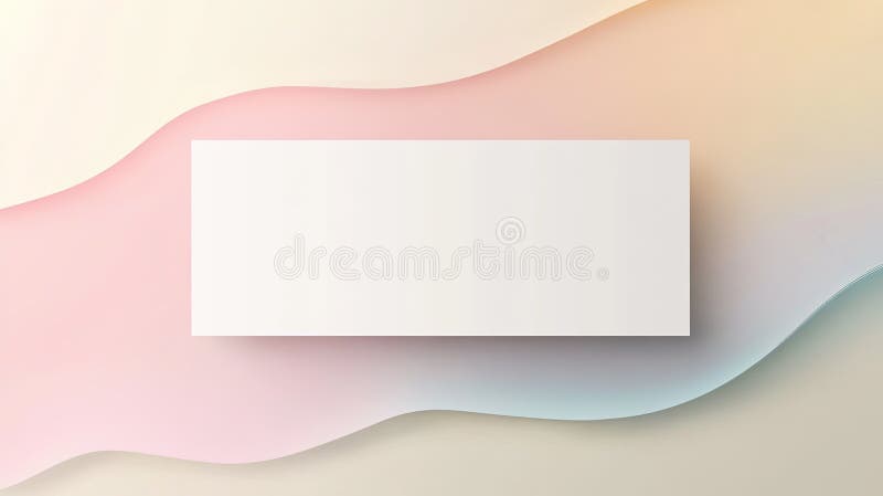 A Minimalist Banner Featuring a White Center and a Gradient Pastel ...