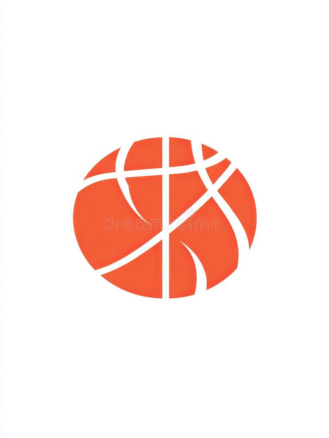 Minimalist Basketball Icon Logo Design Stock Illustration ...