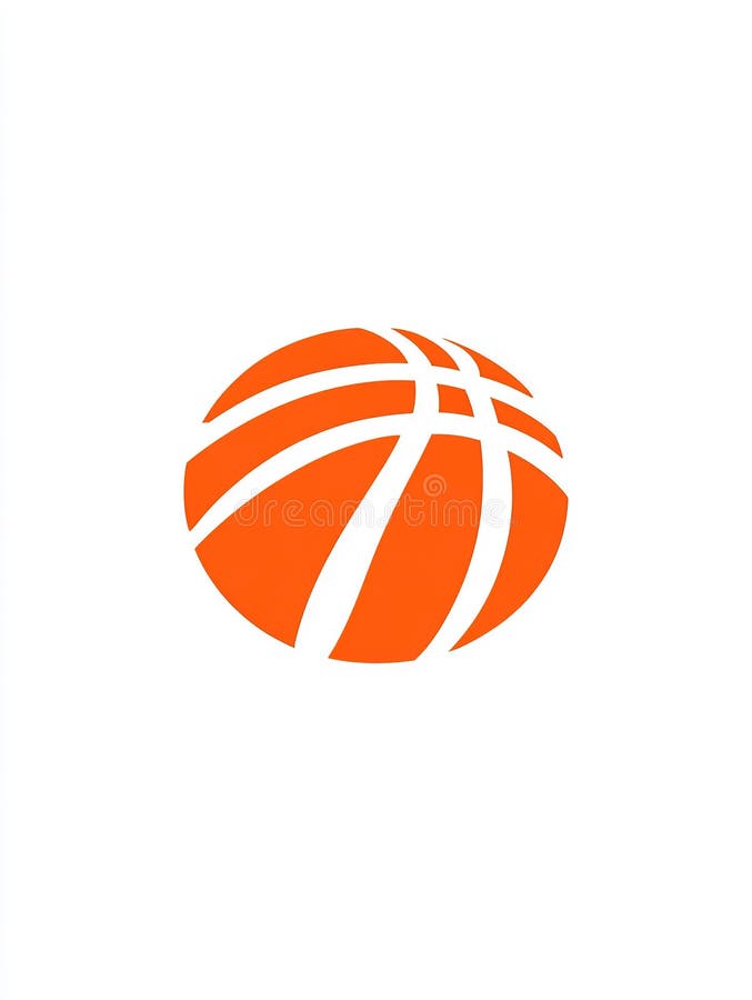 Minimalist Basketball Icon Logo Design Stock Illustration ...