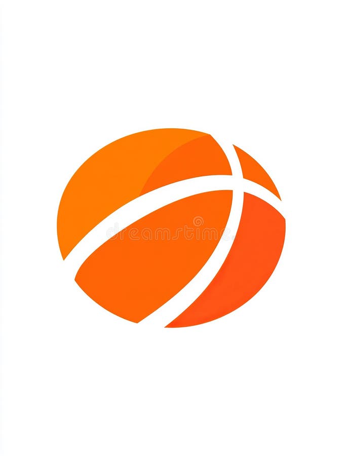 Minimalist Basketball Icon Logo Design Stock Illustration ...